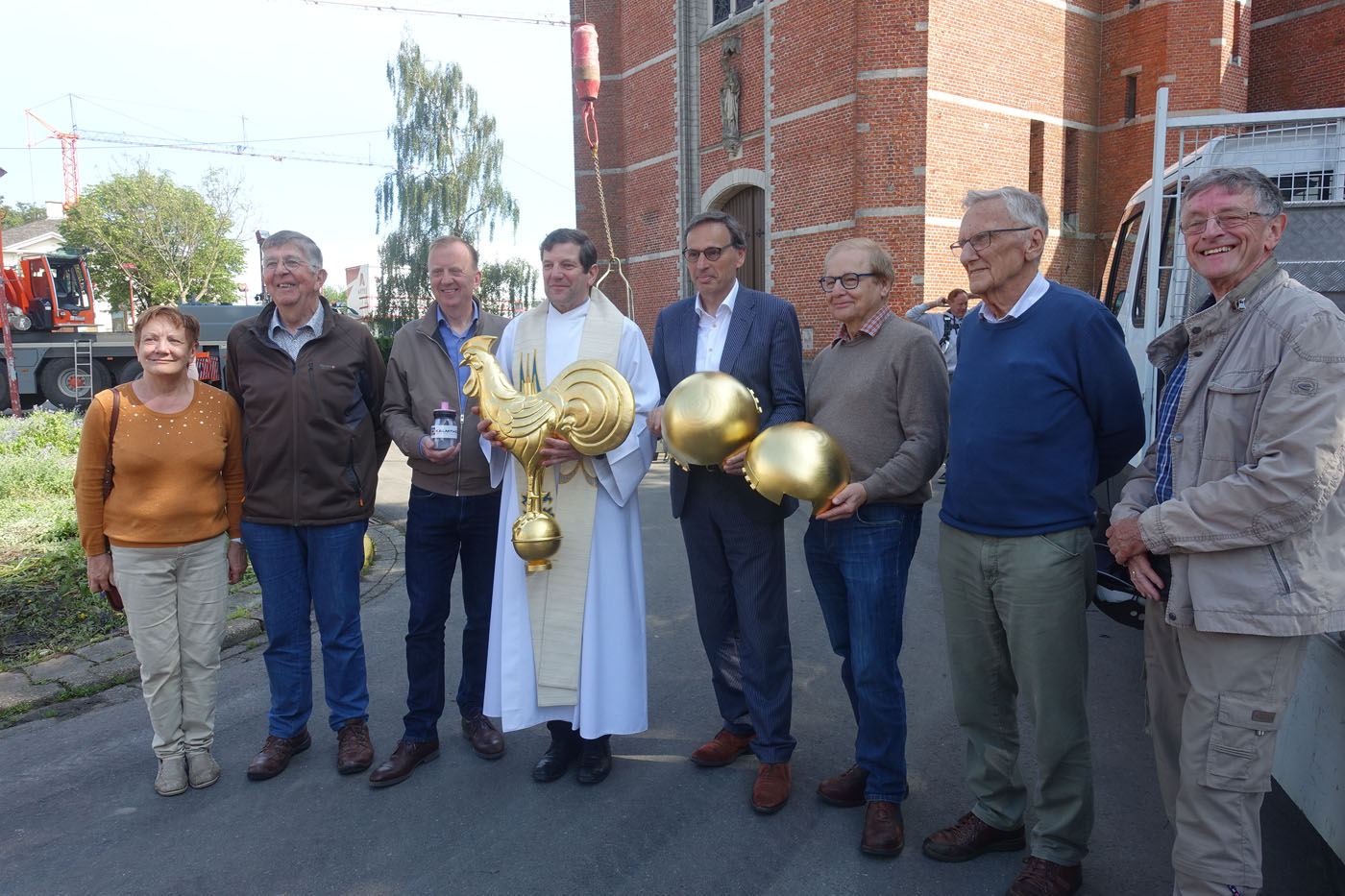 Haan weer op torenspits kerk Kalmthout-Centrum | Polderke